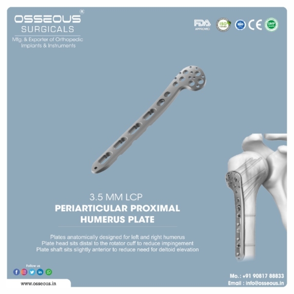 2.7 & 3.5 MM LCP MEDIAL DISTAL HUMERUS PLATE – Osseous Surgical